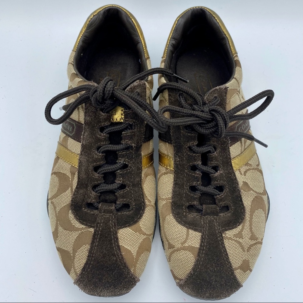 Coach Katelyn Signature Canvas Low-Top Sneakers - Gem